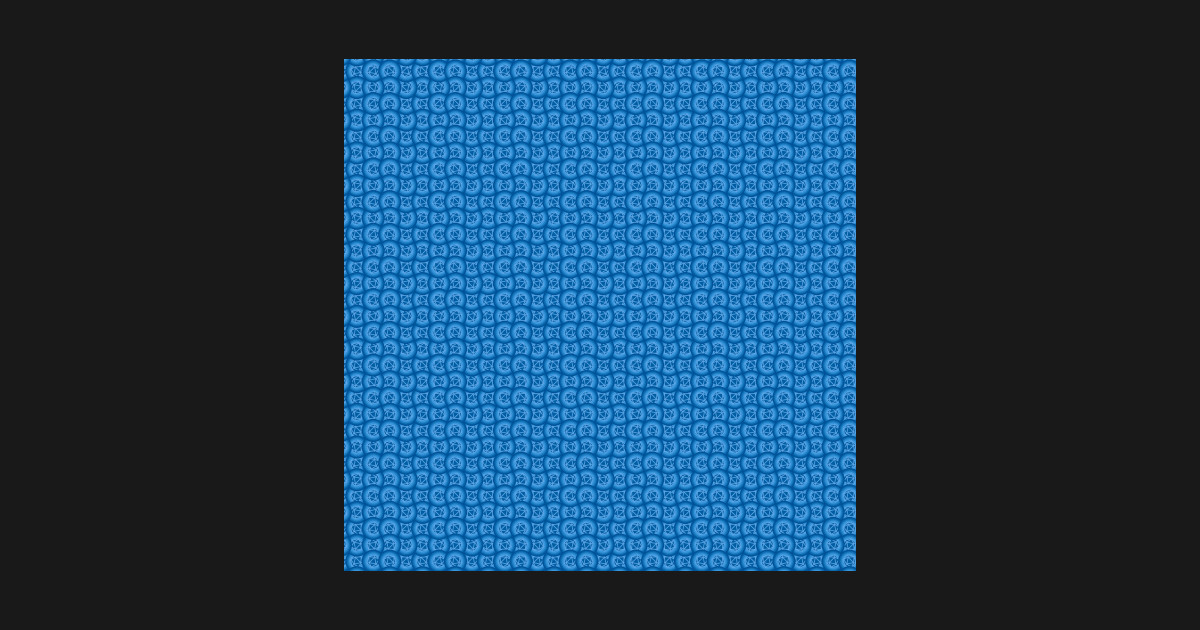 Retro Inspired D20 Circles Seamless Pattern - Blue - Repeating Pattern ...