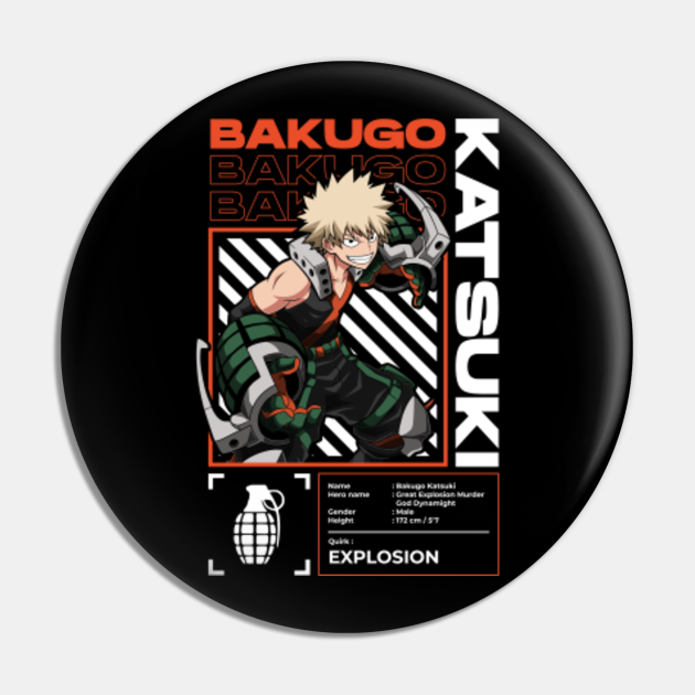 Katsuki Bakugo Boku No Hero - Katsuki Bakugo - Pin | TeePublic