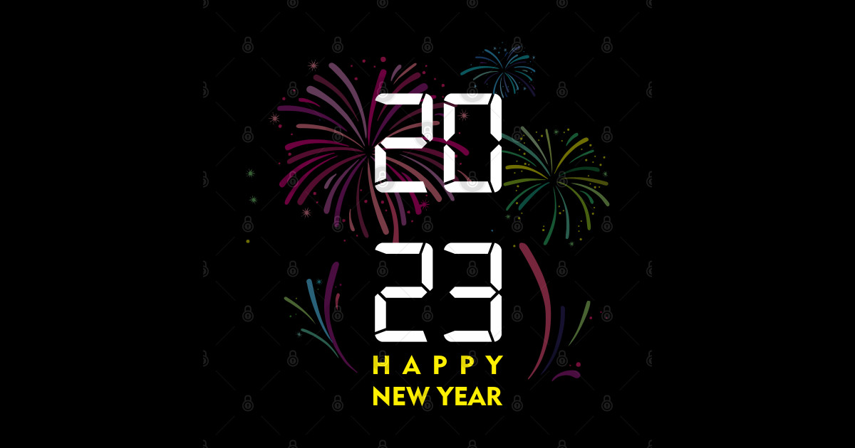 Happy New Year Edition | tujuh - Happy New Year - Sticker | TeePublic