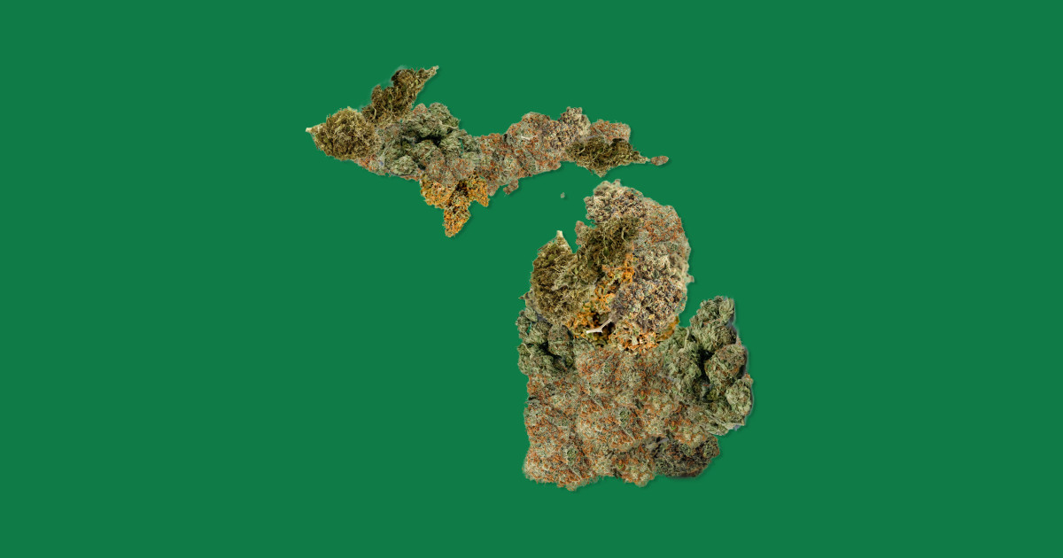 Michigan Weed - Michigan Legal Marijuana - T-Shirt | TeePublic