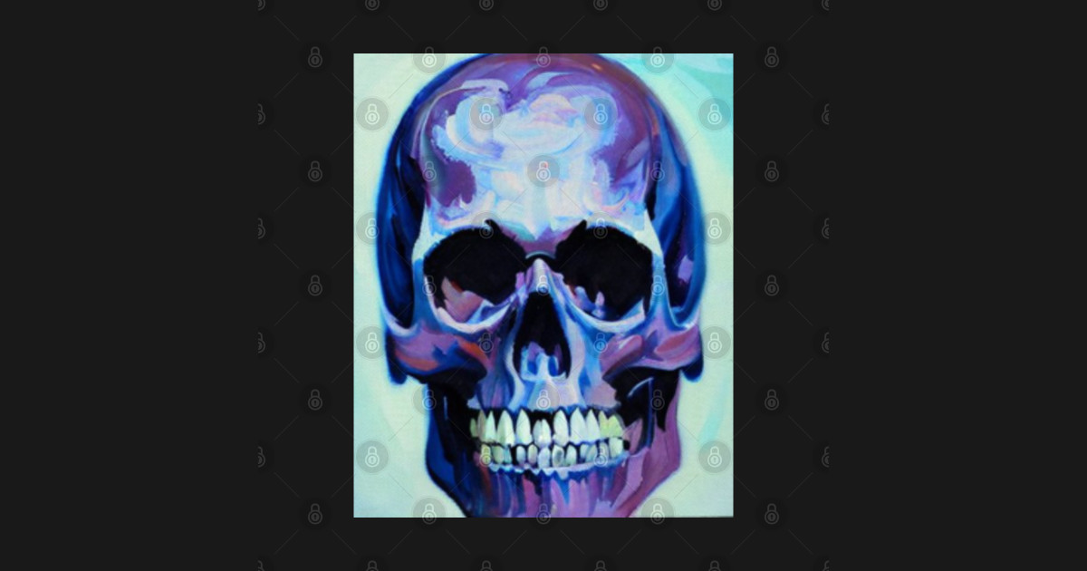 Blue Skull - Blue Skull - T-Shirt | TeePublic