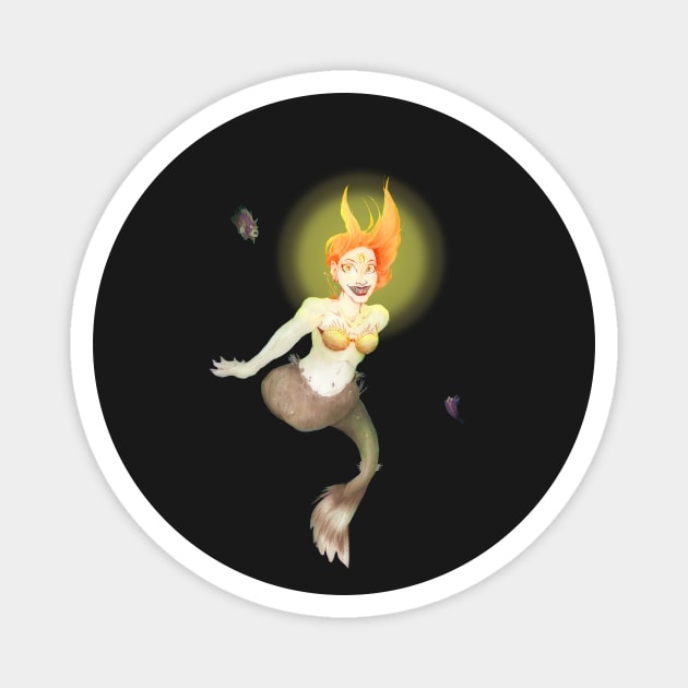 Anglerfish Mermaid - Creepy Mermaid Fantasy Art - Creepy Mermaids ...