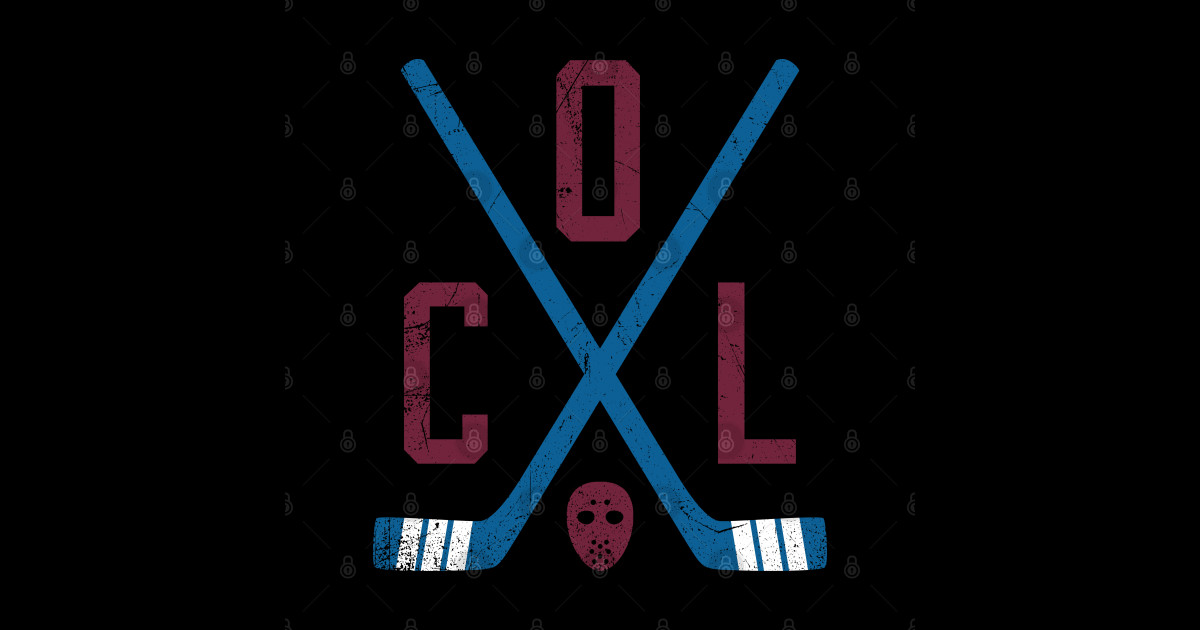 COL Retro Sticks - White - Colorado - Pin | TeePublic