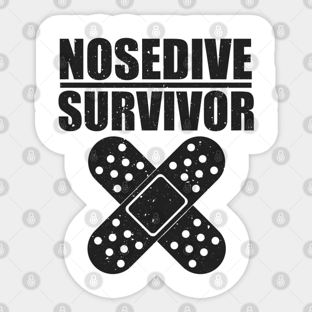 Onewheel Nosedive Survivor Floating Fall Nose Dive - Nosedive - Sticker ...