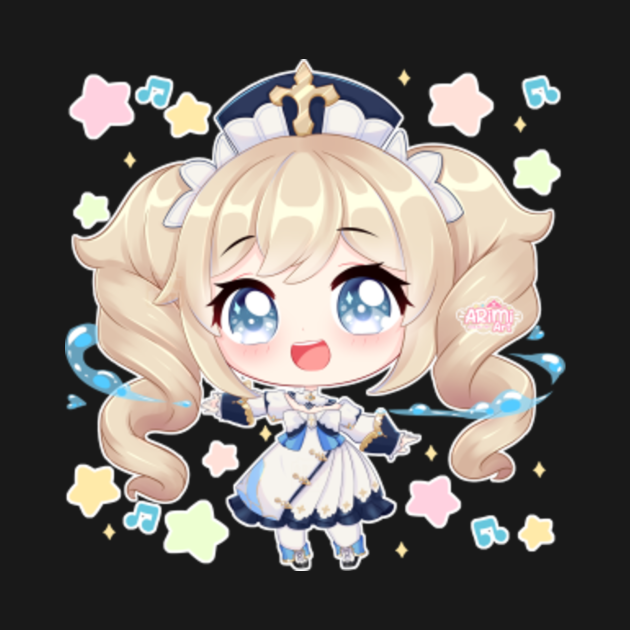 Barbara Chibi - Barbara Genshin Impact - T-Shirt | TeePublic