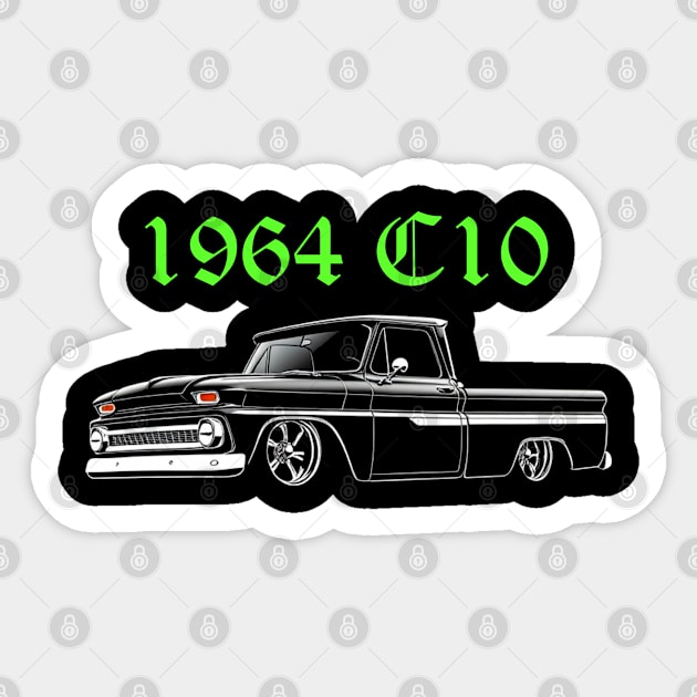 1964 Chevy C10 Lowrider - Chevy C10 - Sticker | TeePublic
