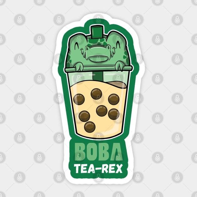 Boba Tea-Rex - Boba Tea - Sticker | TeePublic
