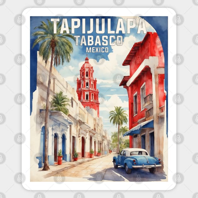 Tapijulapa Tabasco Mexico Vintage Tourism Travel - Mexico - Sticker ...