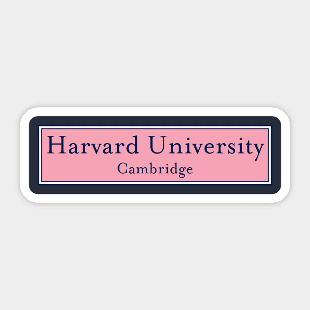 Harvard University - Harvard - Sticker | TeePublic