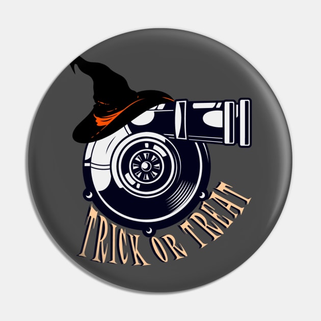 Turbo Trick Or Treat - Turbo - Pin | TeePublic