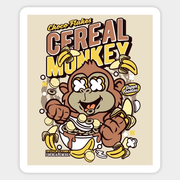 Retro Cereal Box Cereal Monkey // Junk Food Nostalgia // Cereal Lover ...