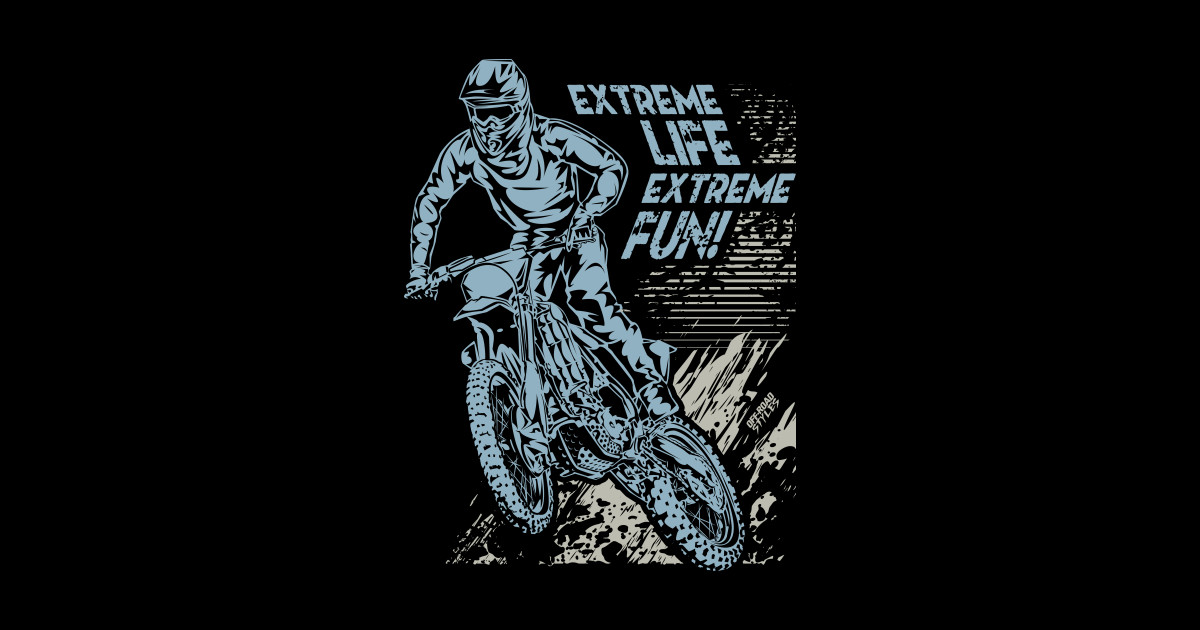 MOTOCROSS EXTREME FUN - Extreme Sport - Sticker | TeePublic