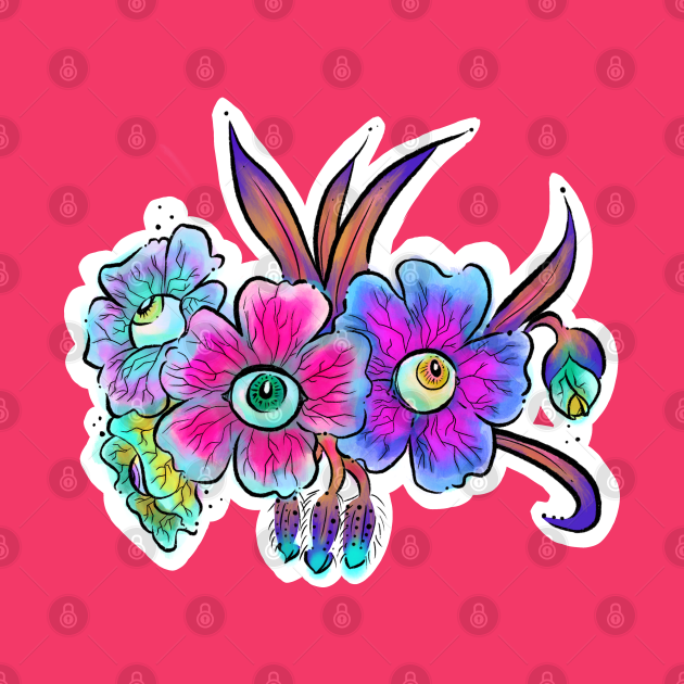 Demon Flowers - Flowers Art - Phone Case | TeePublic