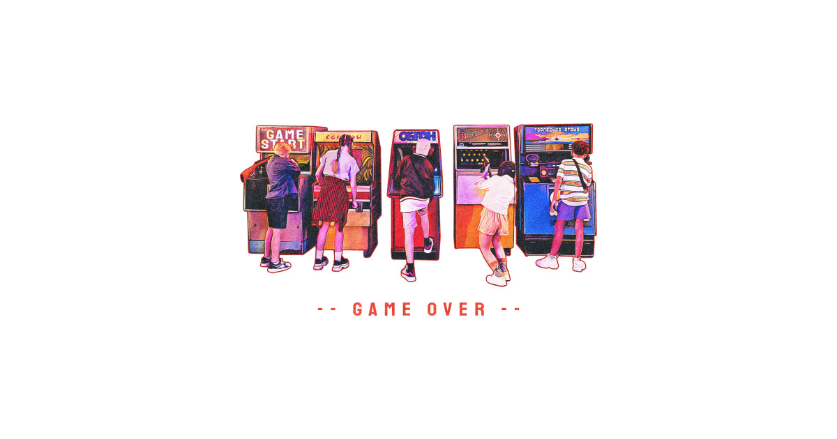 game over | 80s gamer - 80s - T-Shirt | TeePublic