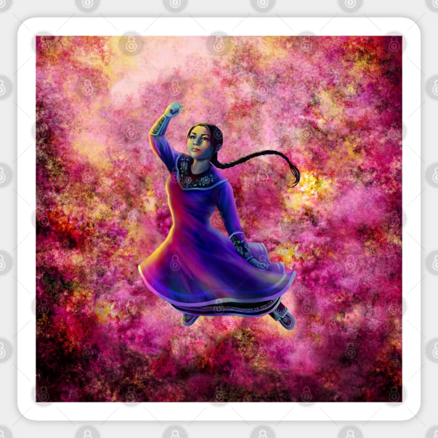 original Smoke Dancer Print - Smoke Dancer - Sticker | TeePublic