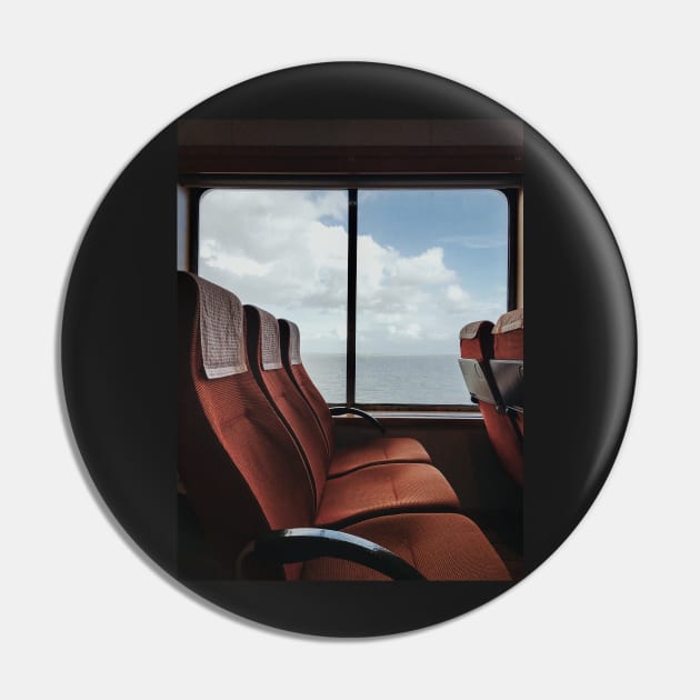 Retro Ferry - Boat - Pin | TeePublic