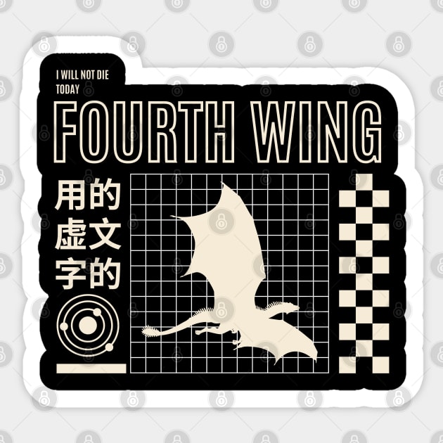 Fourth Wing Dragon Rider - Fourth Wing - Sticker | TeePublic