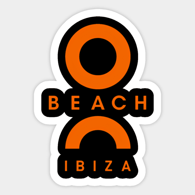 Ocean Beach Ibiza - Ibiza - Sticker | TeePublic