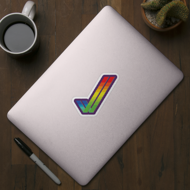 Commodore Amiga Workbench Tick Logo - Amiga - Sticker | TeePublic