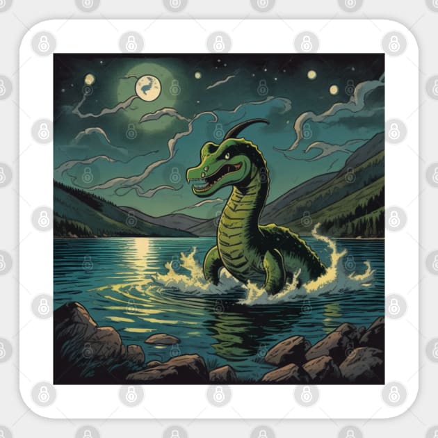 Loch Ness Monster - Monster - Sticker | TeePublic