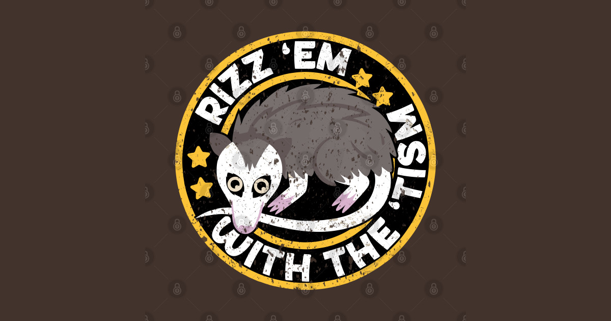Autism Rizz Em With The Tism Autistic Possum - Rizz Em - T-Shirt ...