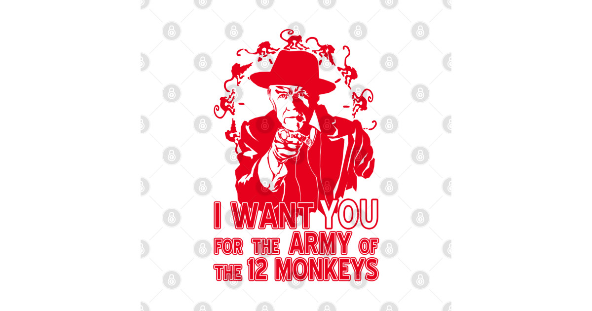 Pallid Man Wants You (RED) - 12 Monkeys - T-Shirt | TeePublic