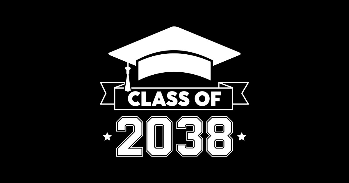 Class of 2038 Graduation Vintage Kindergarten Kids - Graduate - Sticker ...