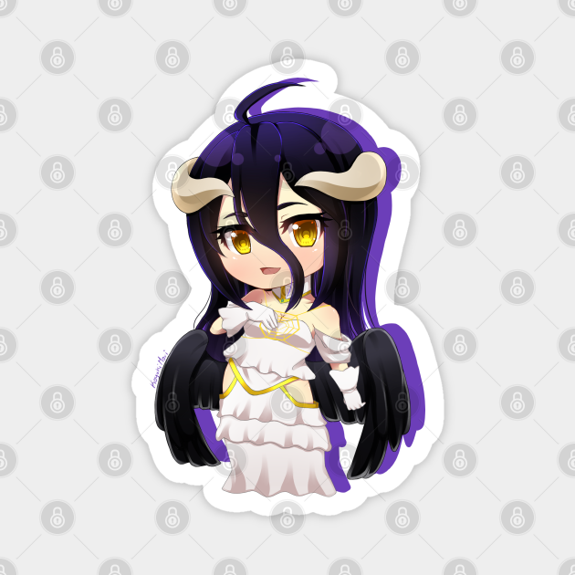 OverLord: Chibi Albedo - Overlord Anime - Magnet | TeePublic