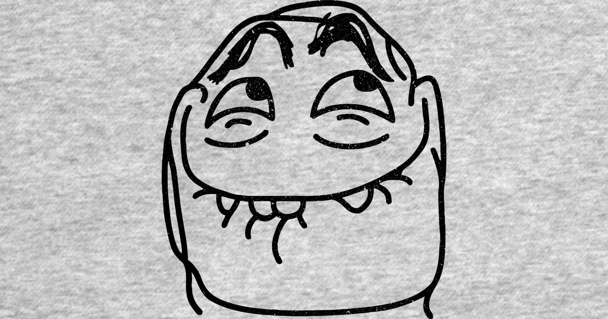 Troll Meme - Funny Face - Troll Face - T-Shirt | TeePublic