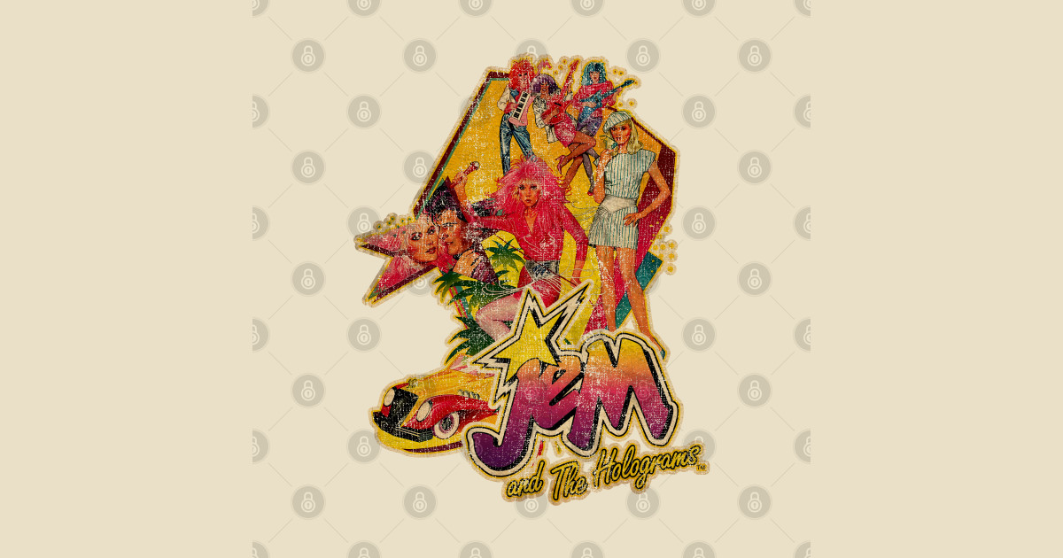 JEM MUSIC - Vintage - T-Shirt | TeePublic
