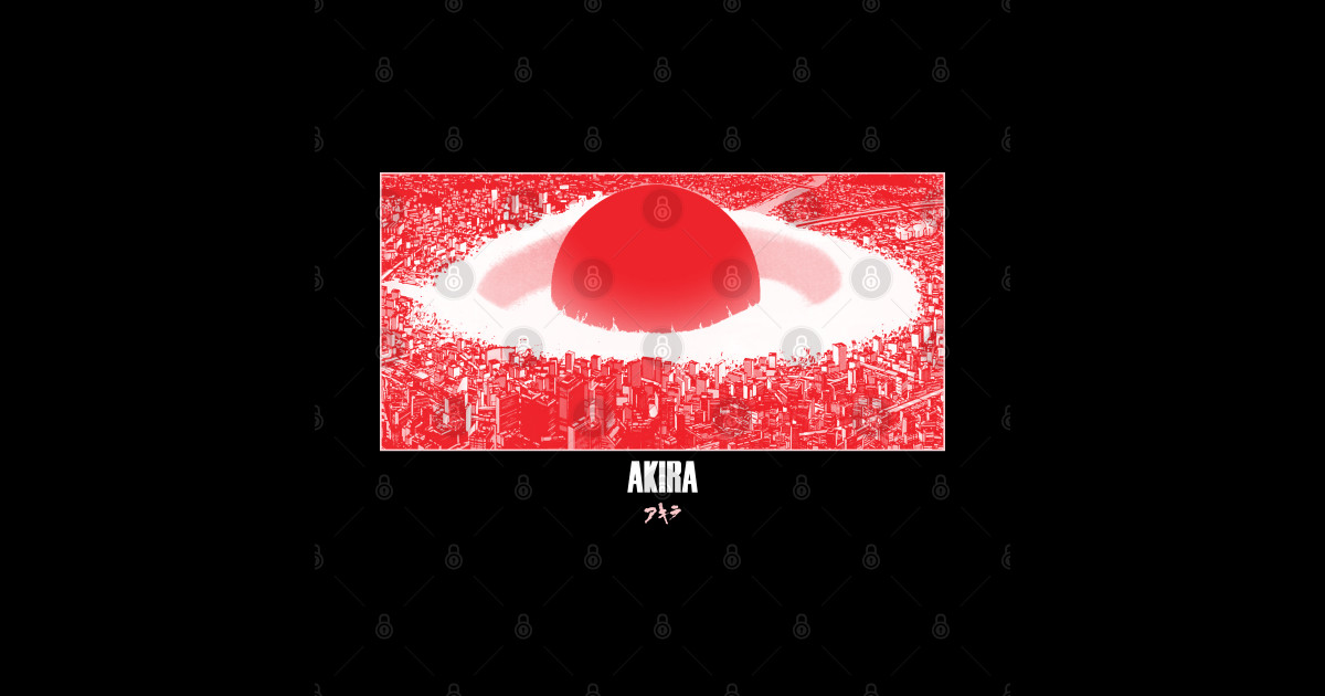 Akira Explosion Red - Akira - Sticker | TeePublic