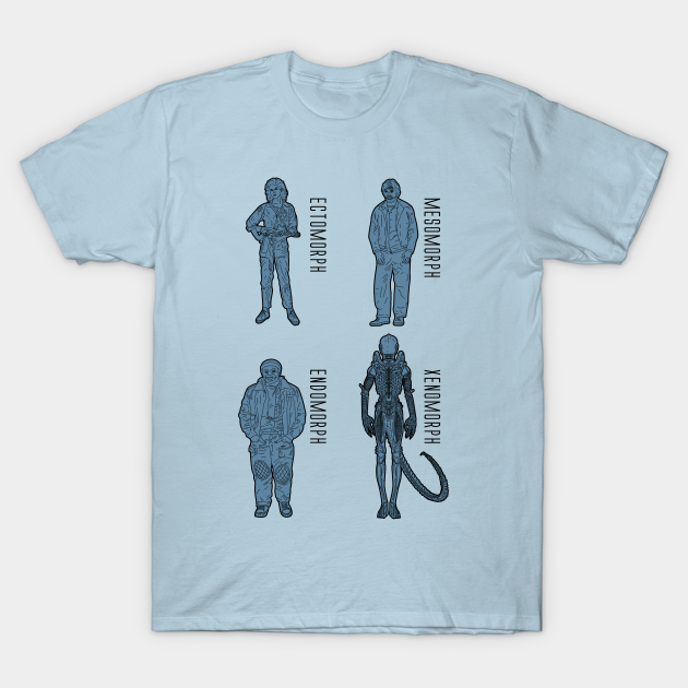 Body types - light - Xenomorph - T-Shirt | TeePublic