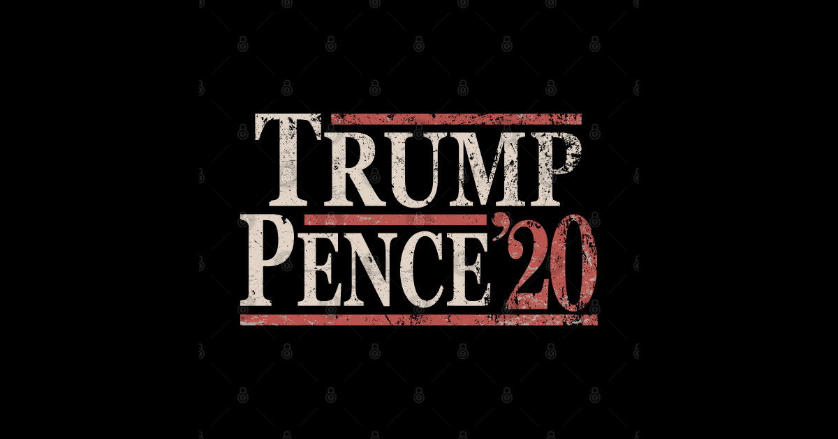 Grunge Donald Trump Mike Pence 2020 - Donald Trump 2020 - Sticker ...