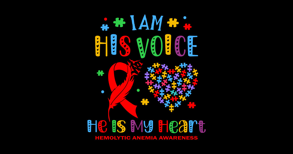 Hemolytic Anemia Awareness Support Red Ribbon - Hemolytic Anemia ...