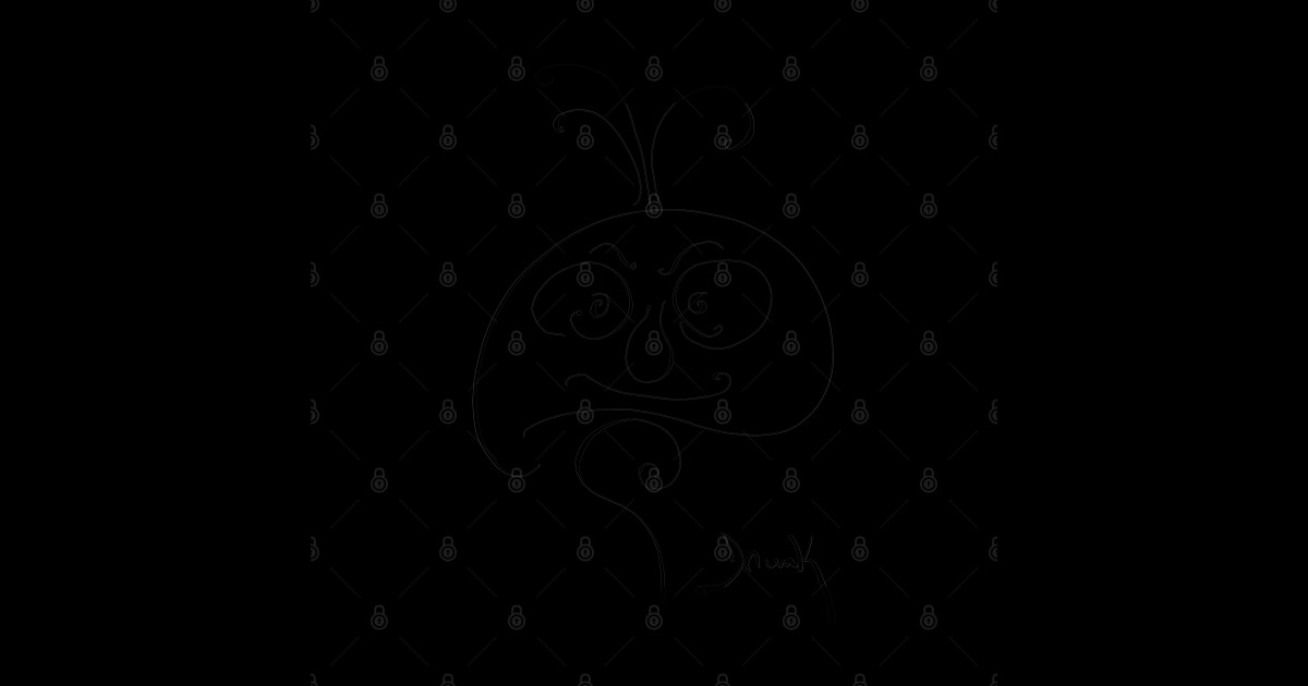 Drunk Face - Drunk - Sticker | TeePublic