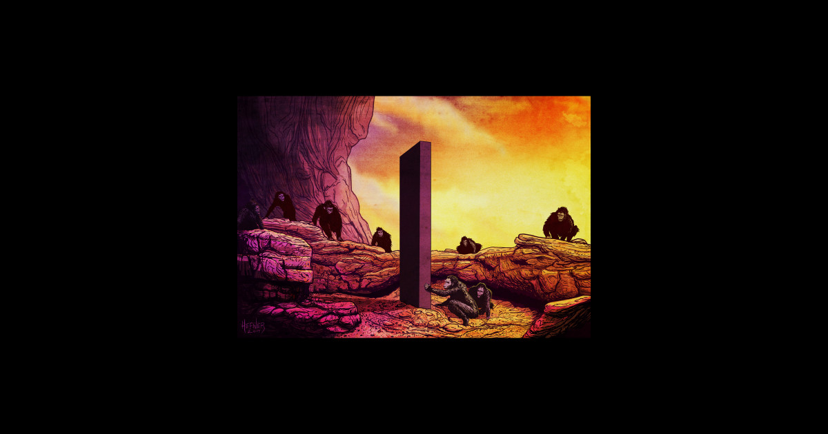 2001 A SPACE ODYSSEY - Admiring the Monolith - 2001 A Space Odyssey ...