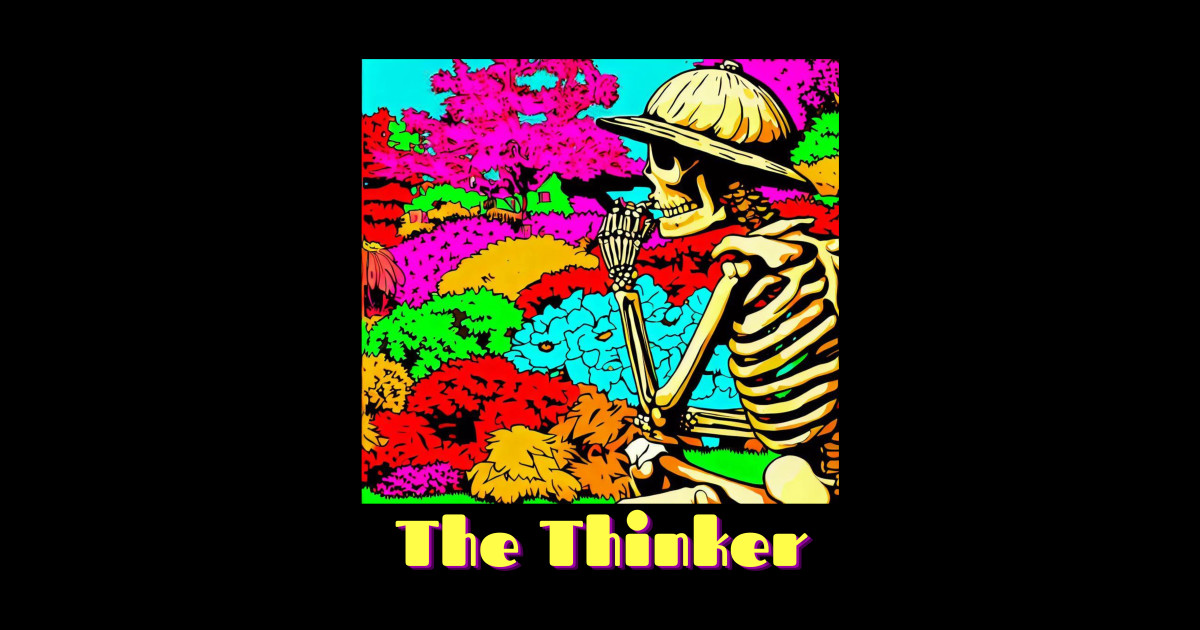 The Thinker - Thinker - Sticker | TeePublic