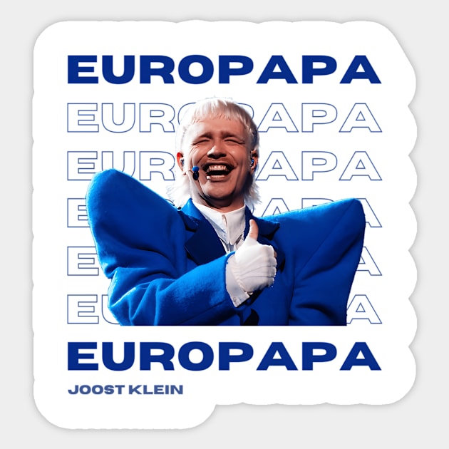 Europapa Eurovision Netherlands 2024 - Joost Singer Klein - Sticker ...