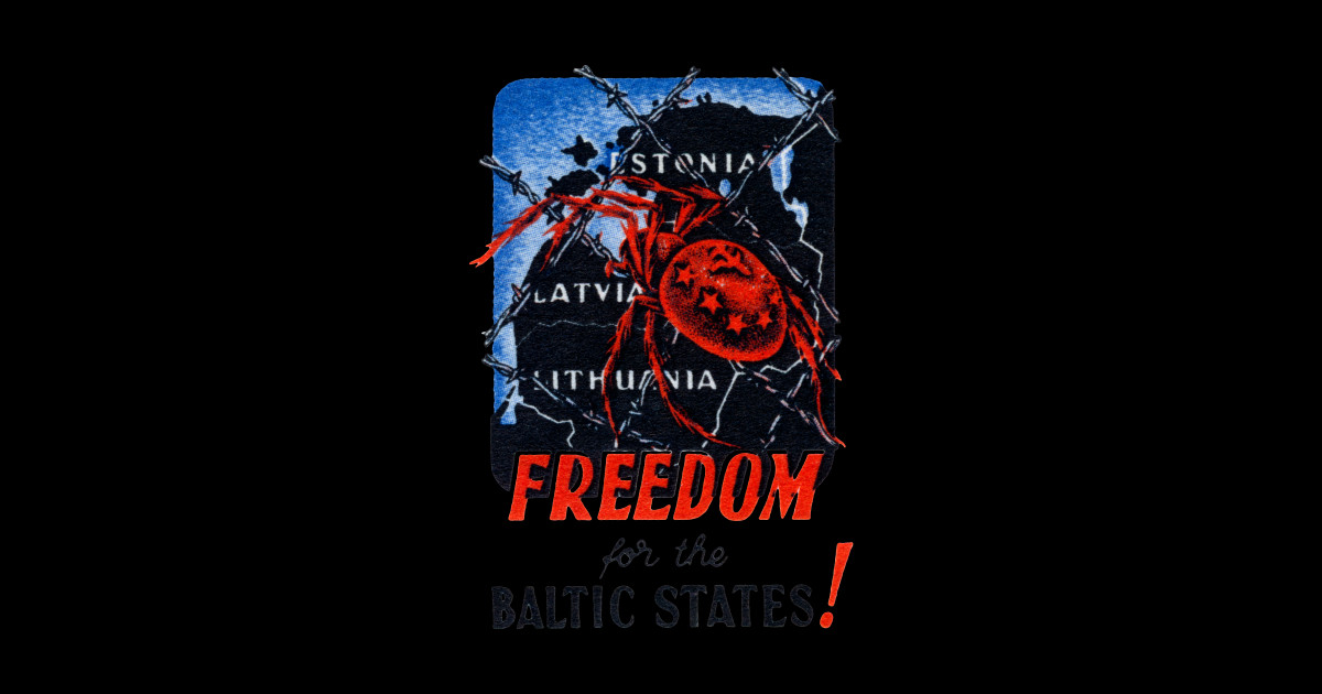 1945 Freedom for the Baltic States - Anti Communist - Sticker | TeePublic