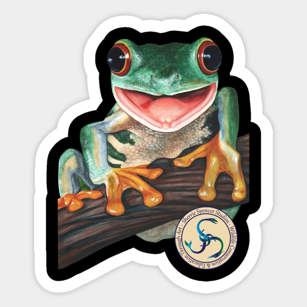 Green Tree Frog - Frog - Sticker | TeePublic