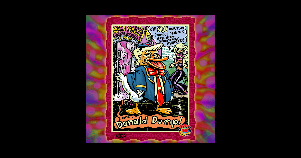 Oh no, it’s Donald Dump! - Oddbodz - Sticker | TeePublic