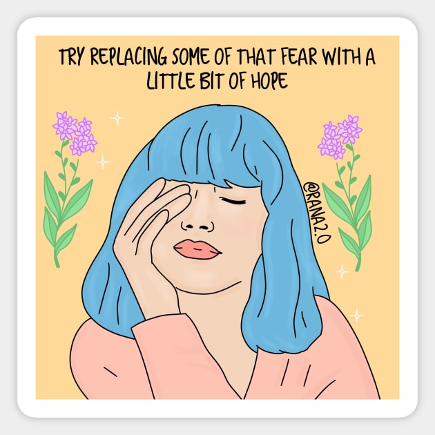 Hope over Fear - Hope - Sticker | TeePublic