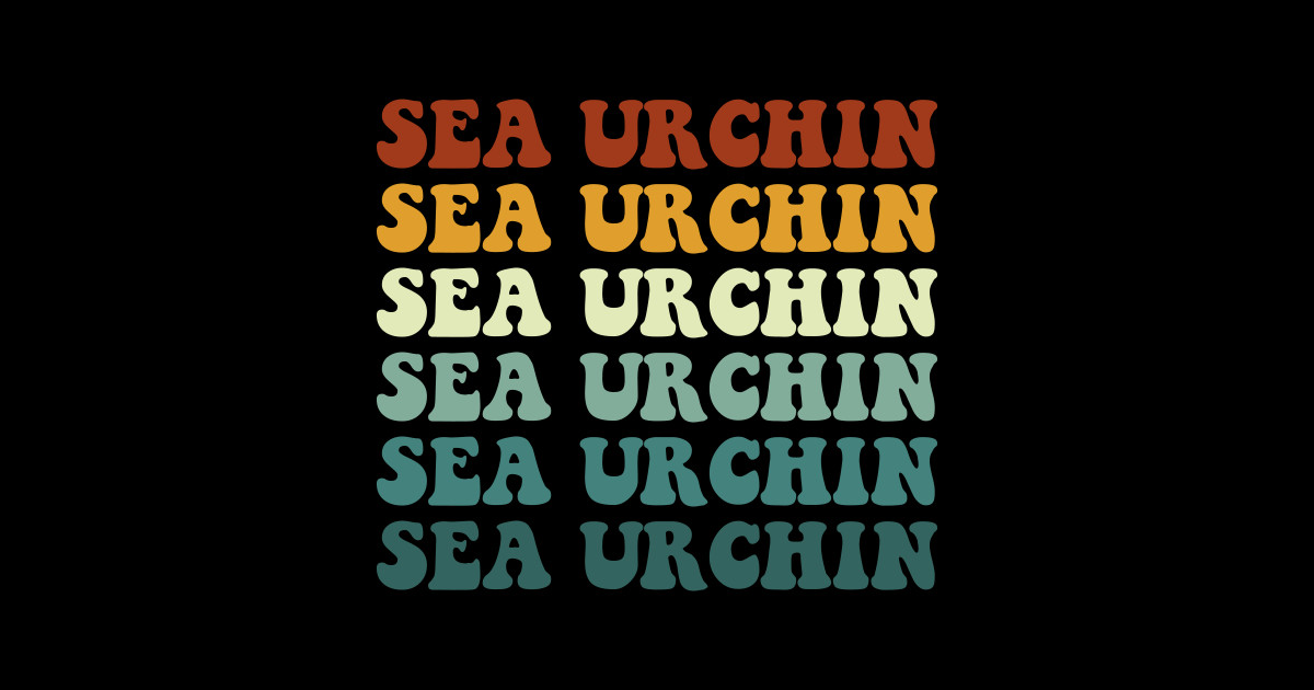 Sea urchin Repetation Funny & humor Sea urchins Cute & Cool Art Design ...