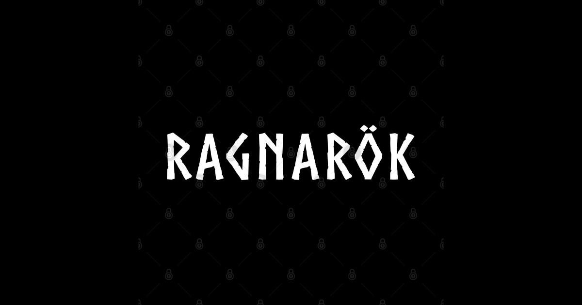 ragnarok norse mythology black - Ragnarok - Sticker | TeePublic
