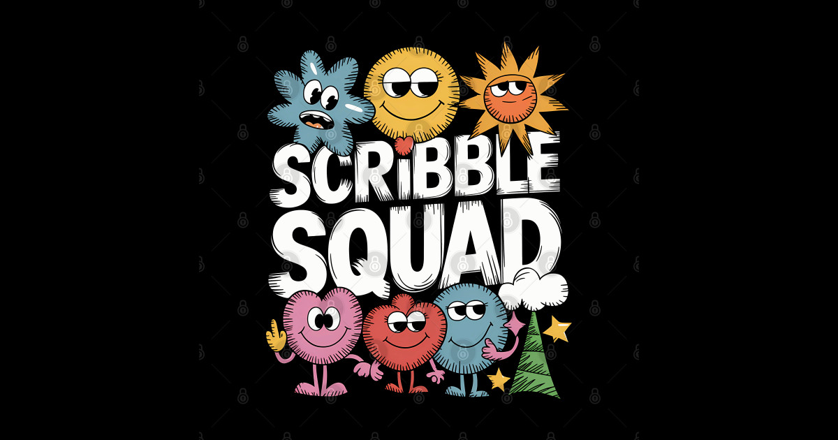 Scribble Squad - Fun and Quirky Cartoon - Scribble Art - Sticker ...