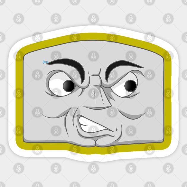 Diesel 10 angry face - Thomas And Friends - Sticker | TeePublic