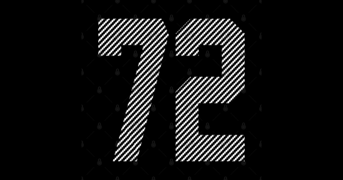 72 Years Birthday Shirt Number SeventyTwo - Iconic Number 72 - 72 ...