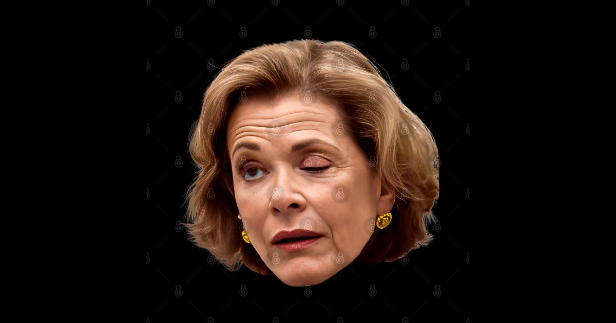 Lucille Bluth Winking - Arrested Development - Sticker | TeePublic