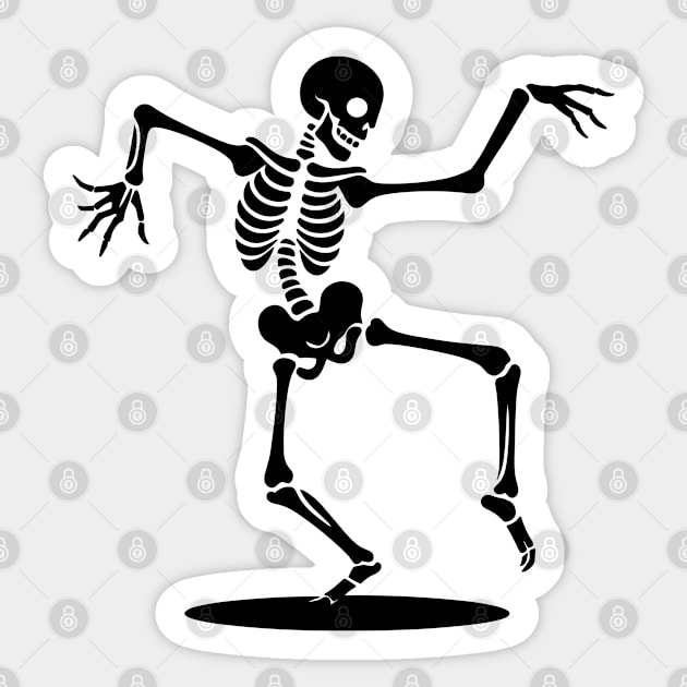 Dancing Skeleton - Dancing Skeleton - Sticker | TeePublic