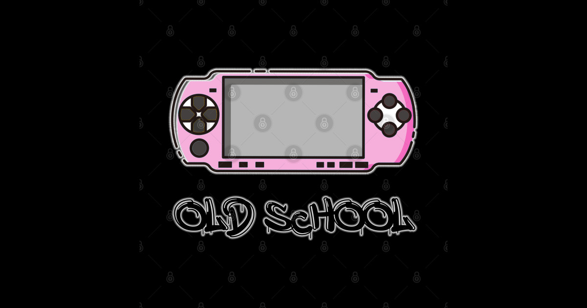 Playstation Portable Old School Design - Playstation Portable - Posters ...